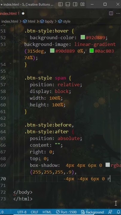 Creative Button - Style 4 | HTML, CSS & Javascript for Beginners - YouTube