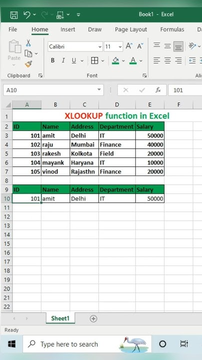 XLOOKUP function in excel | XLOOKUP formula in excel | Relative Reference In excel excel tips ...