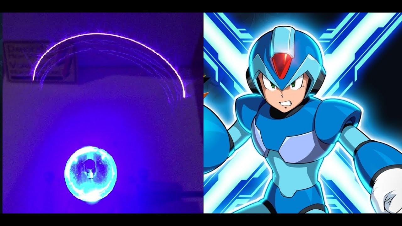 Megaman X - Start screen music played with my Tesla Coil Ion Wind ...