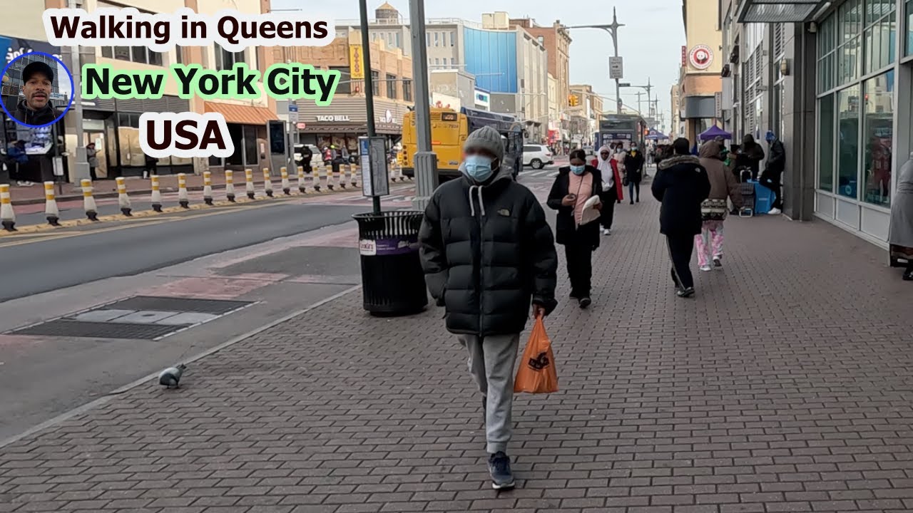 New York City - Queens, Walking (Union Turnpike, Kew Gardens, Queens ...
