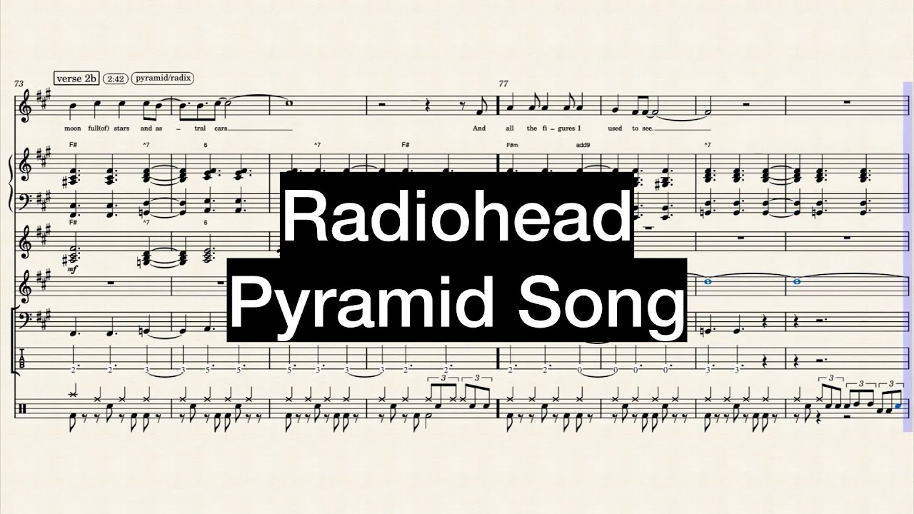 Radiohead - Pyramid Song (full score) [WIP] - YouTube