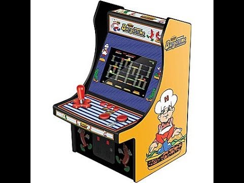 BurgerTime 6 Inch Collectable Mini Arcade Cabinet Review Video - YouTube