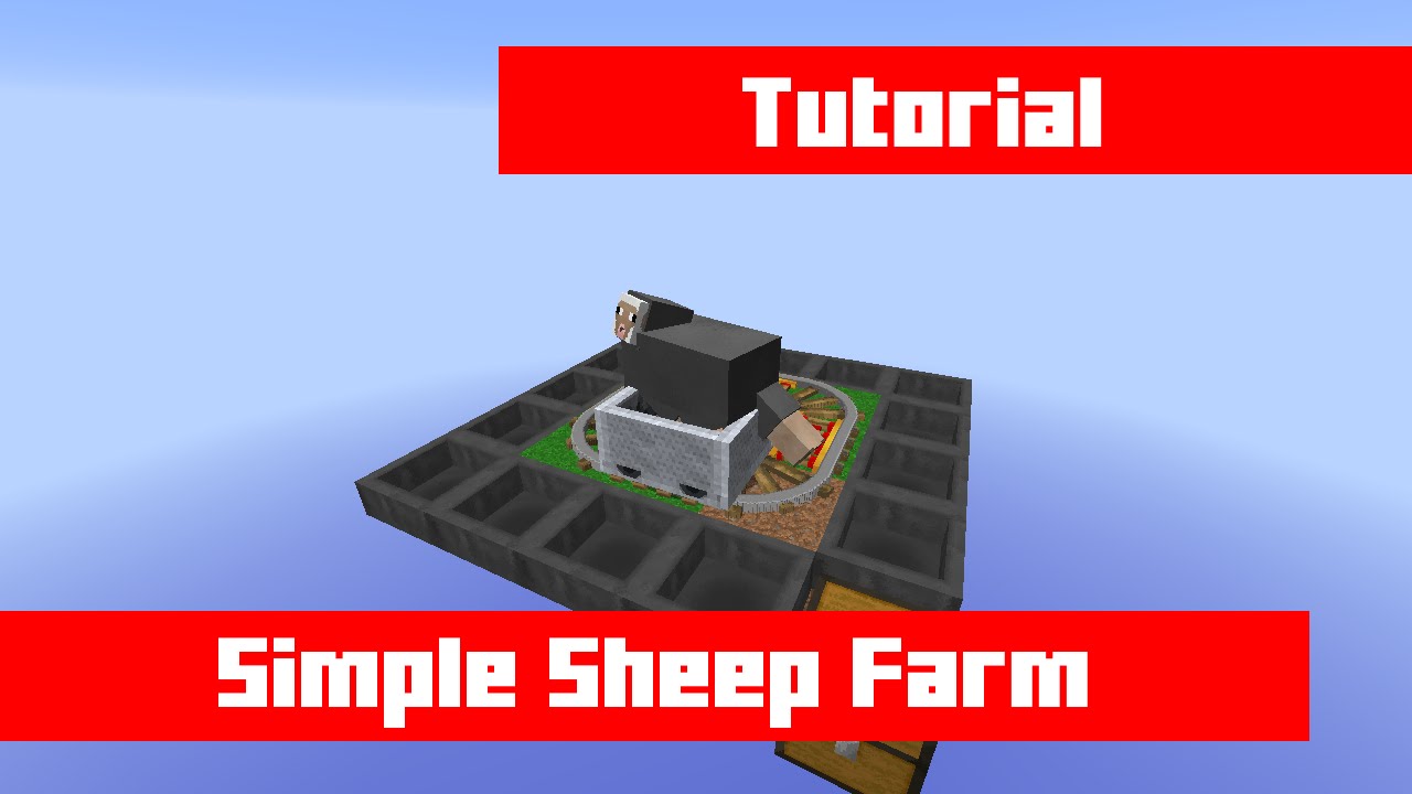 Minecraft Micro Semi-Auto Sheep Farm - YouTube