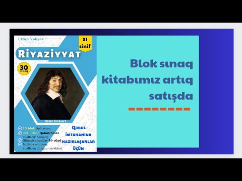 Blok imtahanı qəbul 2023,Blok sınaqlar toplusu kitabımız artıq satışda