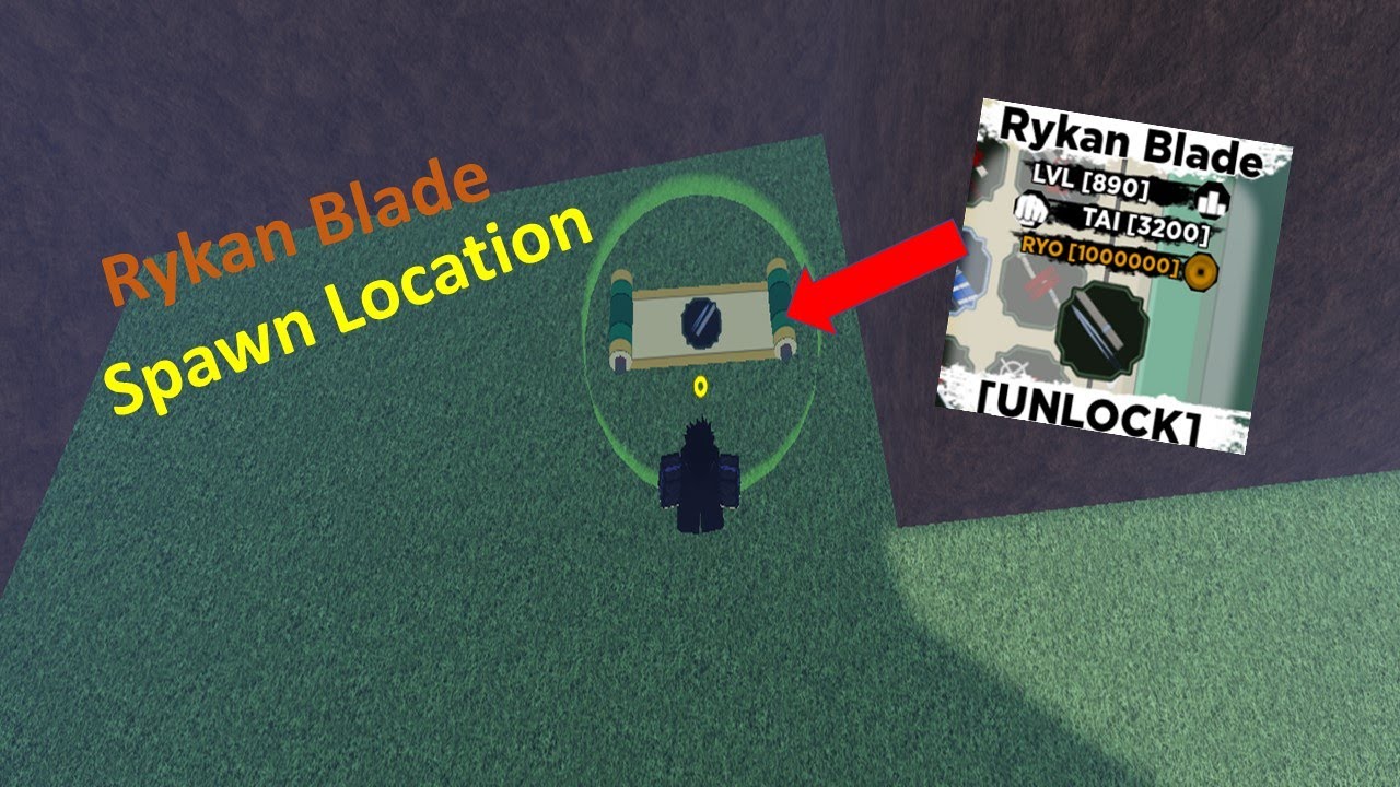 Rykan Blade Spawn Location! (Shindo Life) - YouTube