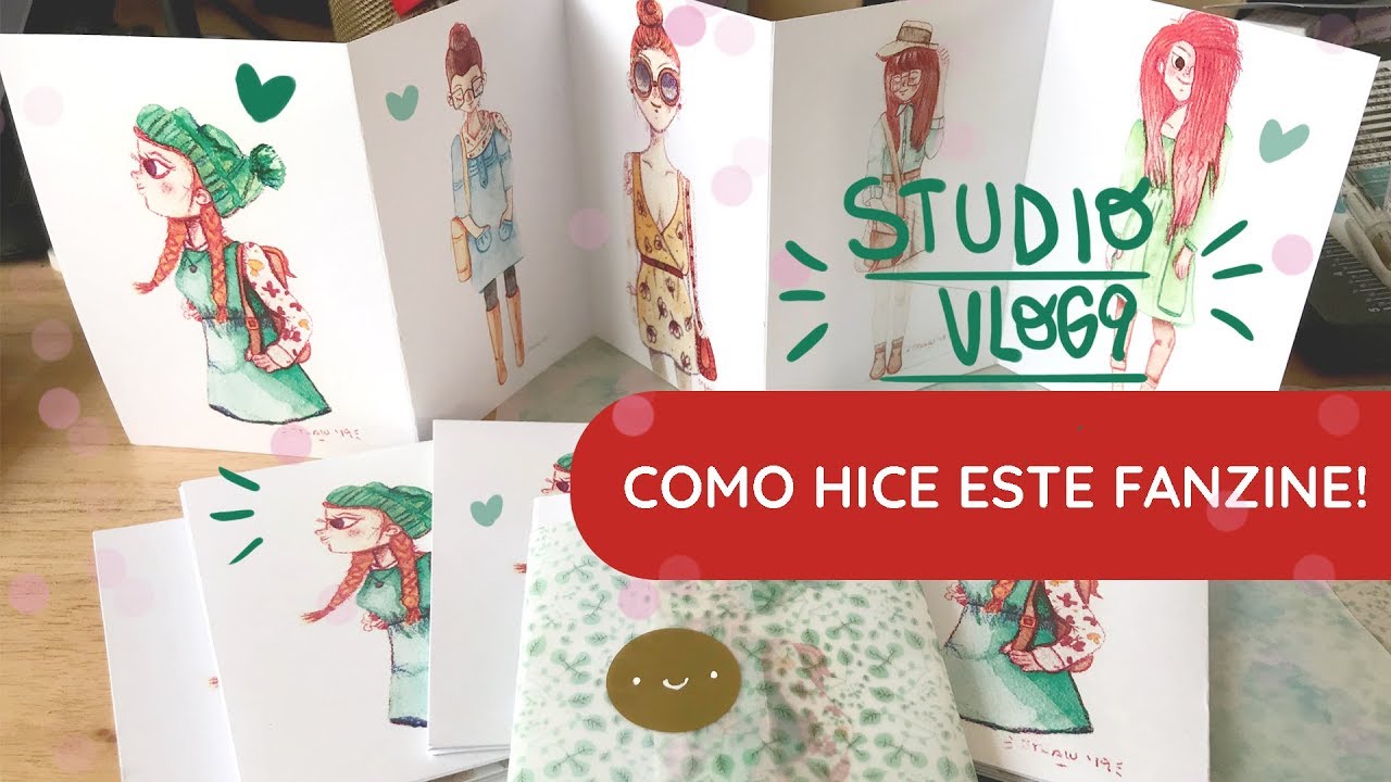 COMO HACER UN FANZINE - PASO A PASO | STUDIO VLOG - 9 | STRAWBERRY ...