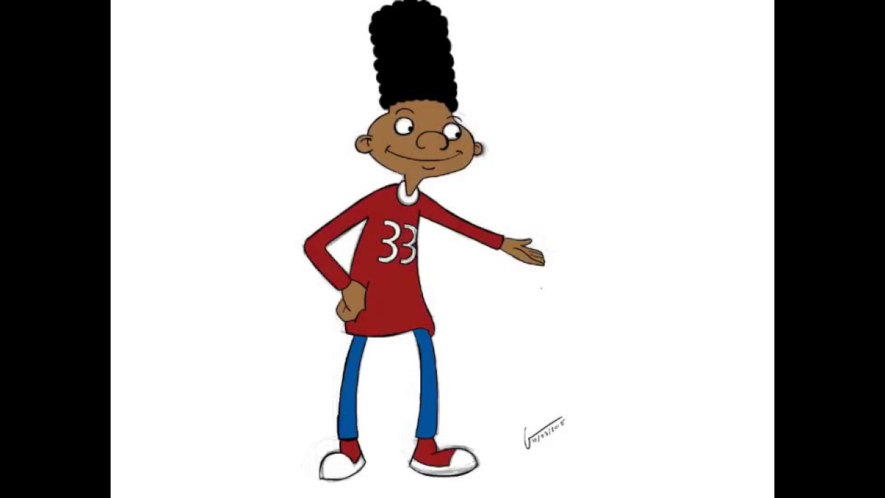 How to draw Gerald! Hey Arnold! - Timelapse - YouTube