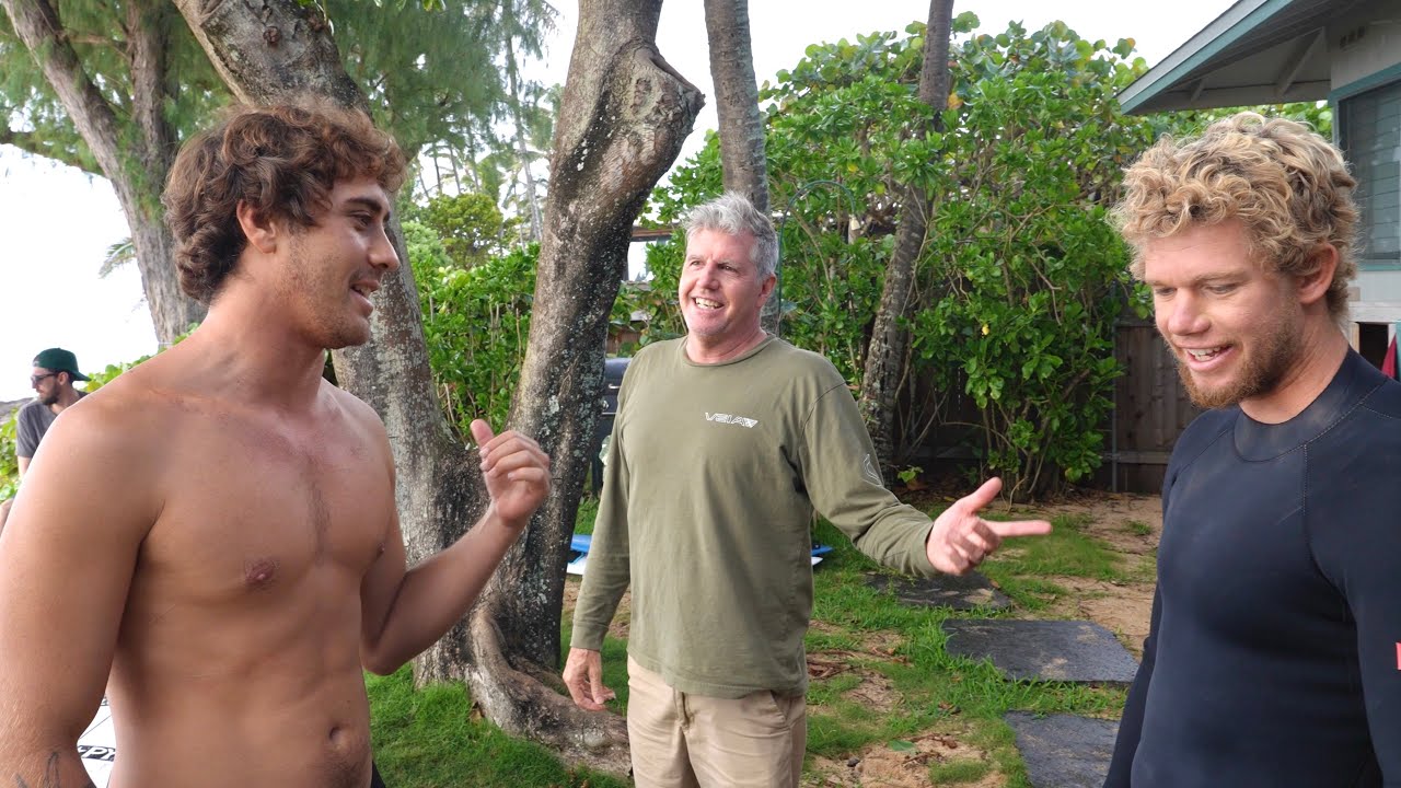 BATTLING JOHN FLORENCE & ELI OLSON IN LATE SEASON SURF! - YouTube