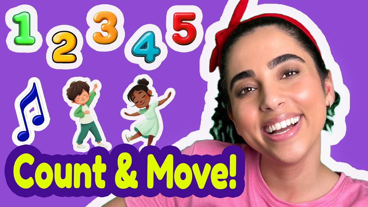 Count and Move Song for Kids 👏 Learn Numbers 1–5 with Zara | Toddlers ...