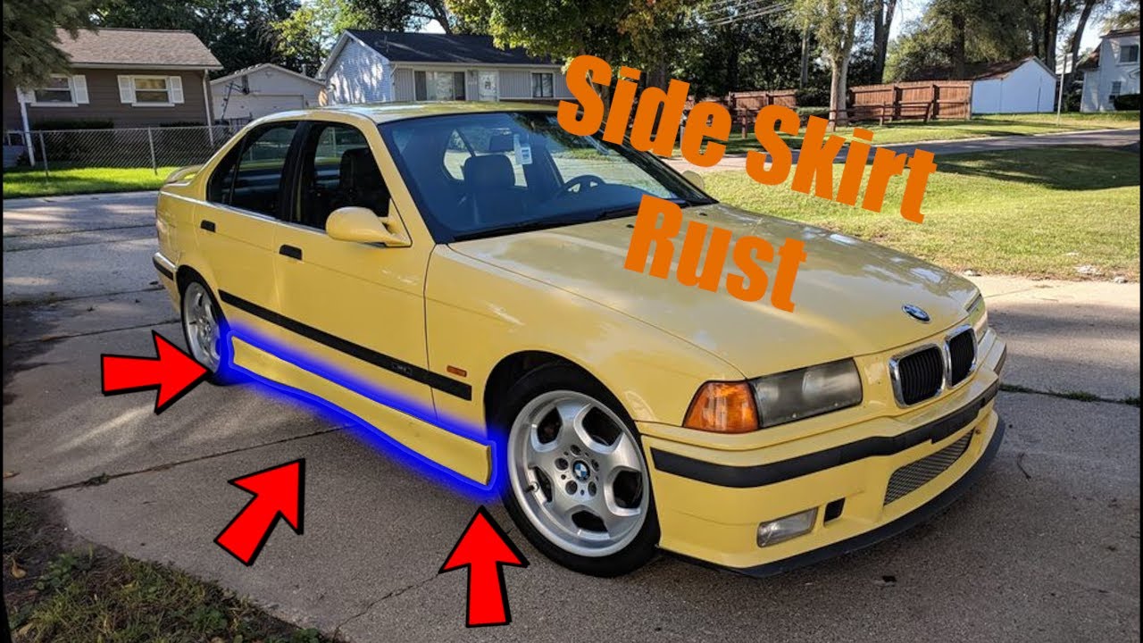 SIDE SKIRTS | E36 | Hole restoration: How to repair the rust - YouTube