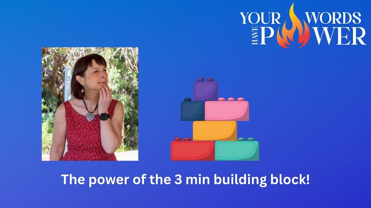 How to build a talk from clear 3 min building blocks for any stage ...