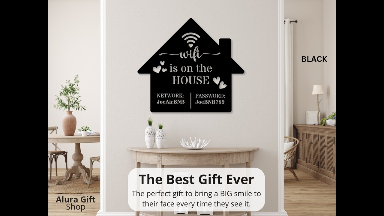 This WiFi Sign Makes Guests Smile Every Time! This is the Secret Behind ...