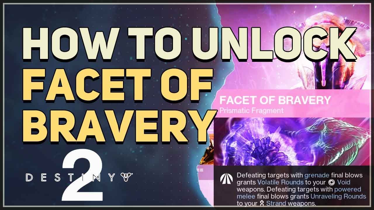 How to unlock Facet of Bravery Destiny 2 - YouTube