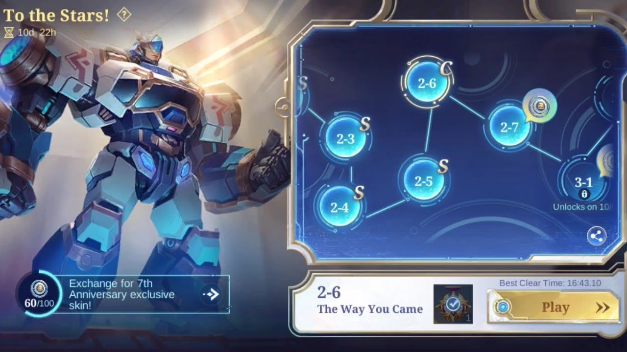 MOBILE LEGENDS MINI GAME TO THE STARS 2-6 - YouTube