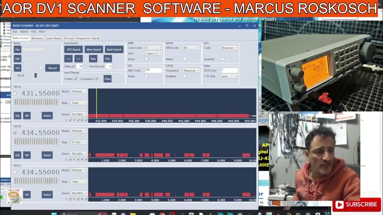 FULL INSTALL - AOR DV1 SCANNER SOFTWARE MARCUS ROSKOSCH - YouTube