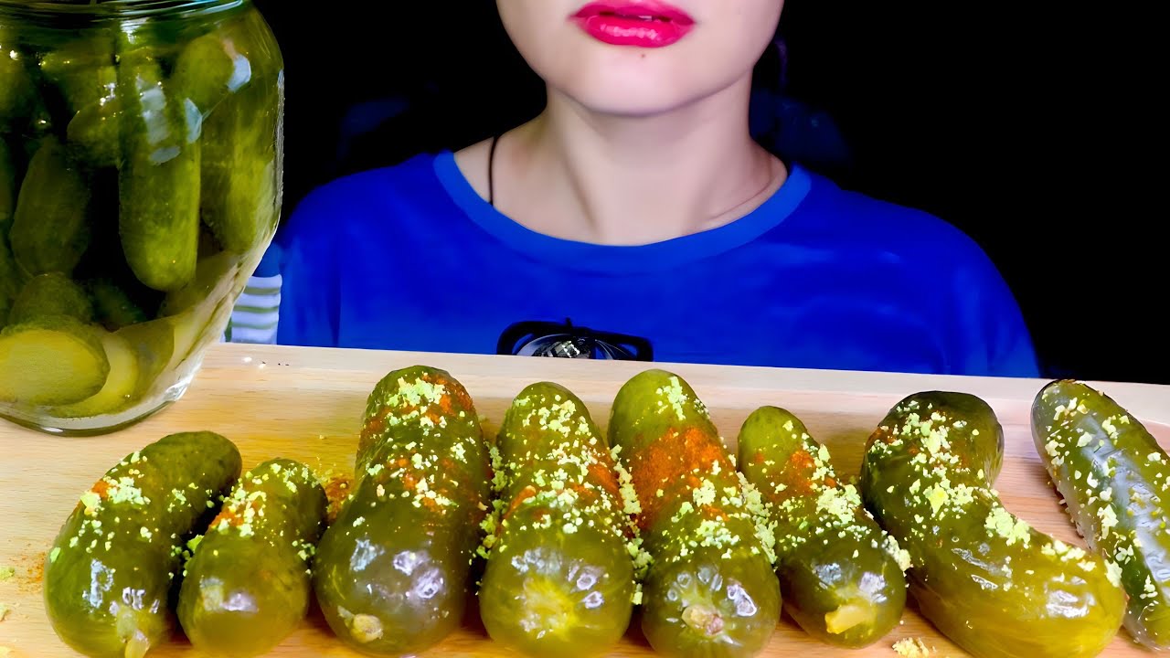 PICKLES MUKBANG ASMR EATING - YouTube