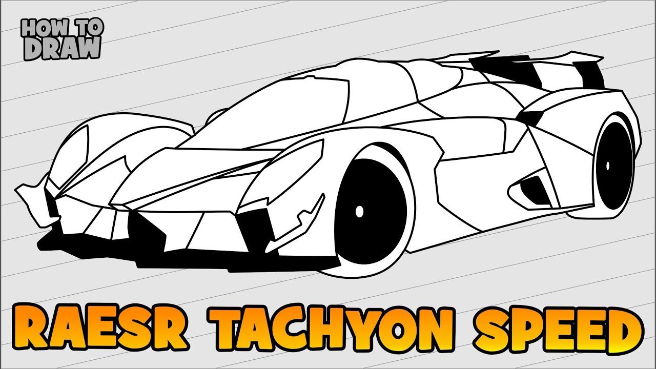 How to draw hypercar Raesr Tachyon Speed 2019 from Asphalt and Forza ...
