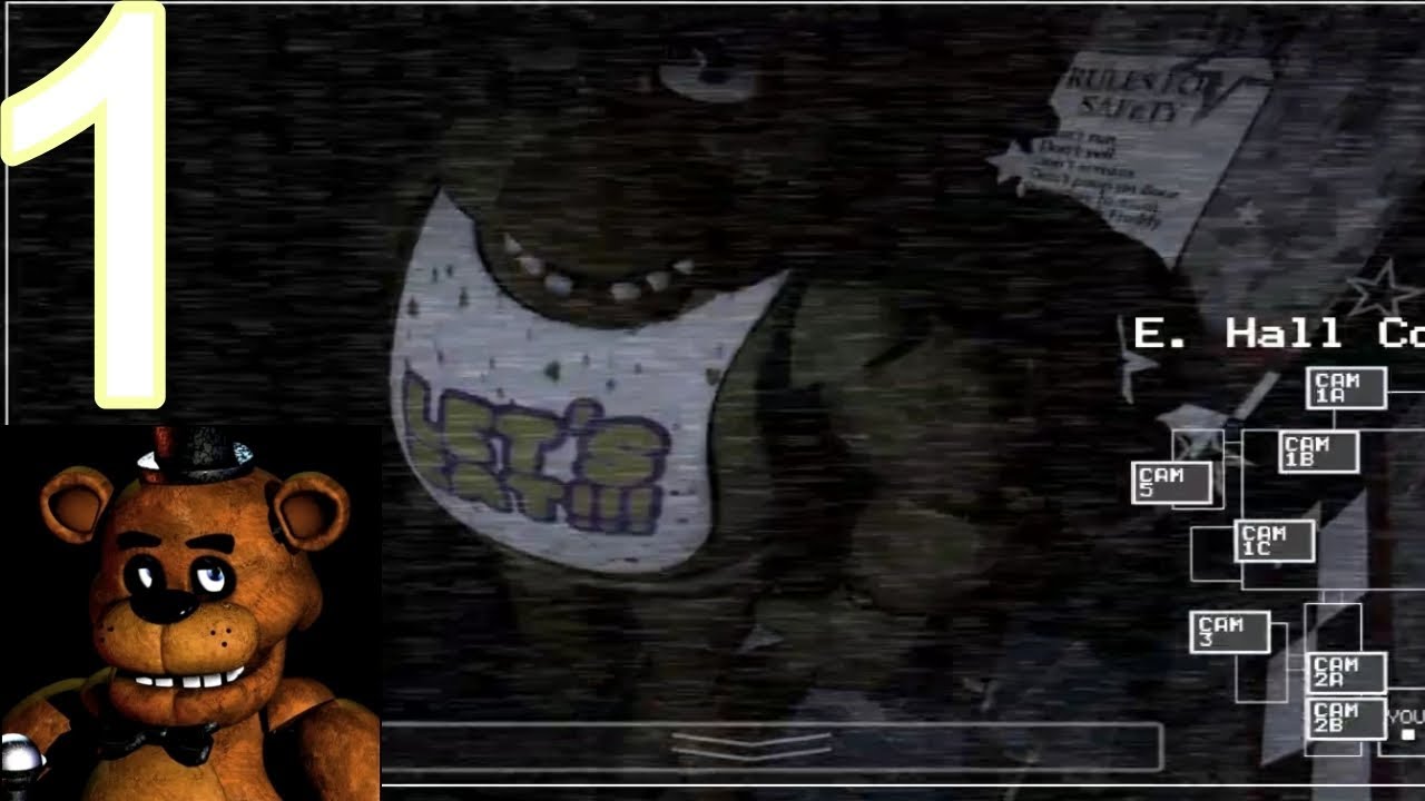 Five Nights at Freddy's - Gameplay Walkthrough Part 1 - Night 1 (iOS ...