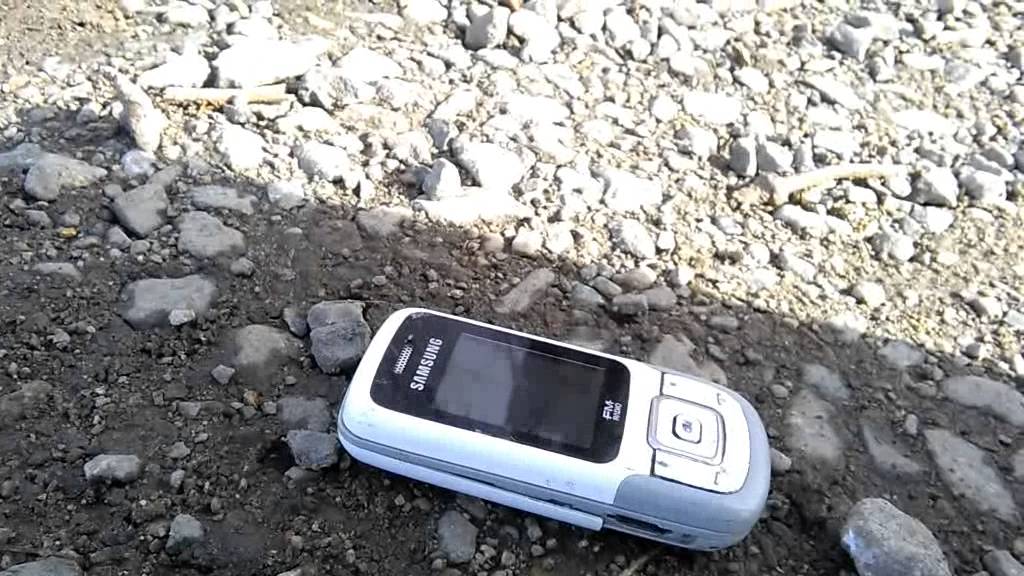 Crash test Телефона SAMSUNG - YouTube