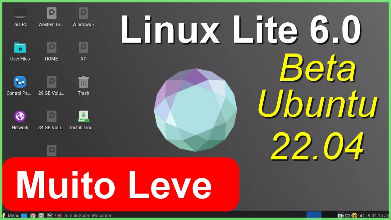 Lançamento da versão Beta Linux Lite 6.0 RC1 base Ubuntu 2204. Leve ...