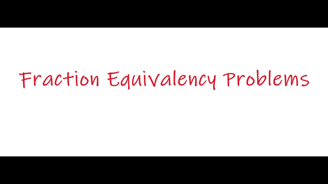 Using Fraction Equivalencies (TMSCA/UIL Number Sense) - YouTube