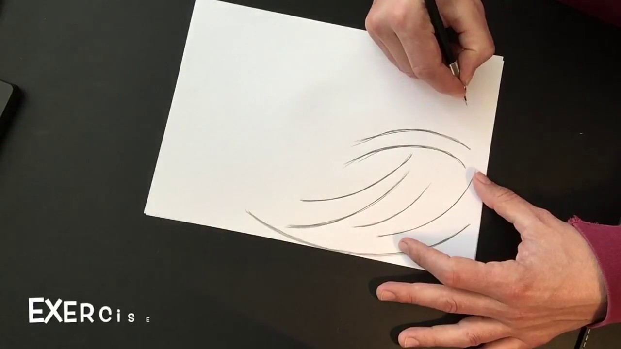 Daily Drawing Exercises - Curvy Lines - YouTube