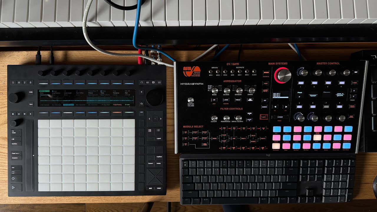 Hydrasynth Desktop + Ableton Push 3 (Controller Mode) Beat Session ...