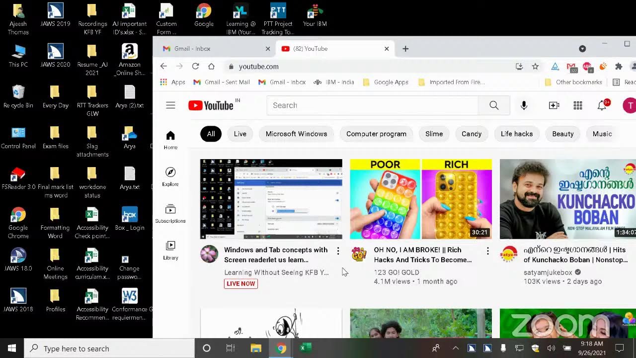 Windows and Tab concepts with Screen readerlet us learn windows 10 ...