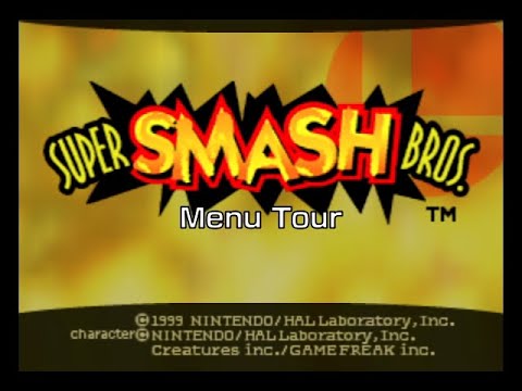 Super Smash Bros. - Menu Tour - YouTube