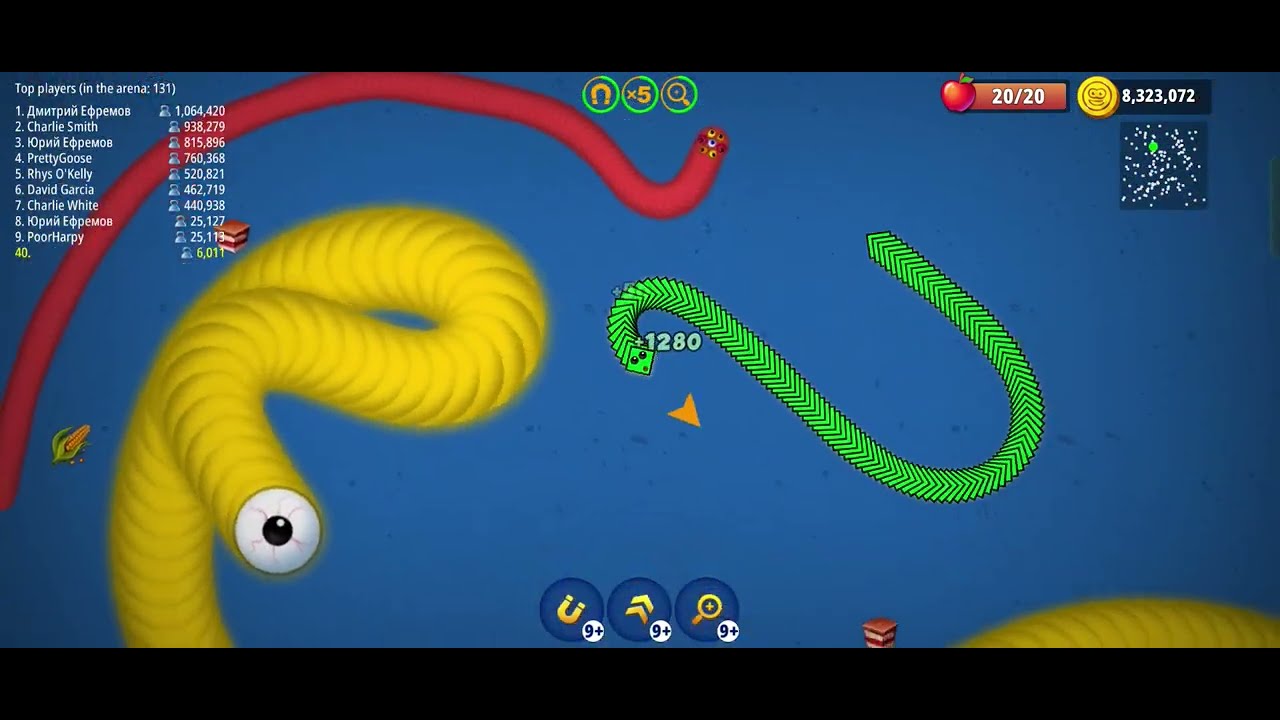 worms zone snake 98.9% without excuse ,#2 - YouTube