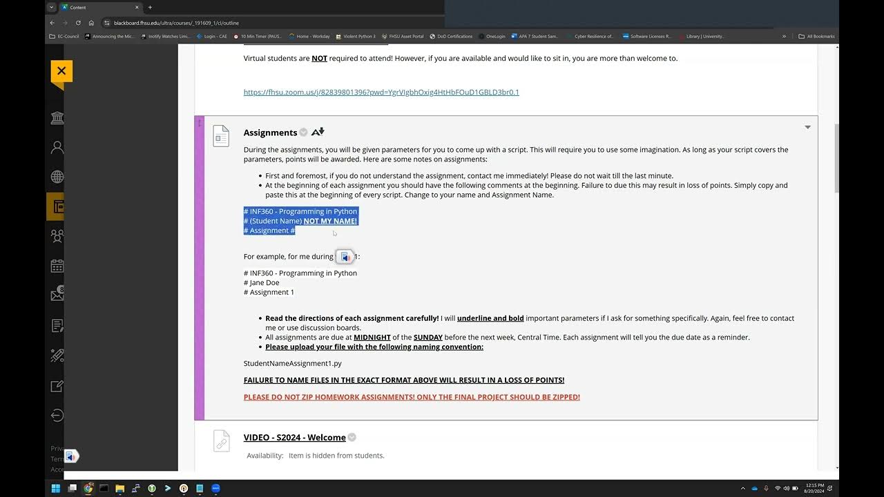 INF360 - Course Overview - YouTube