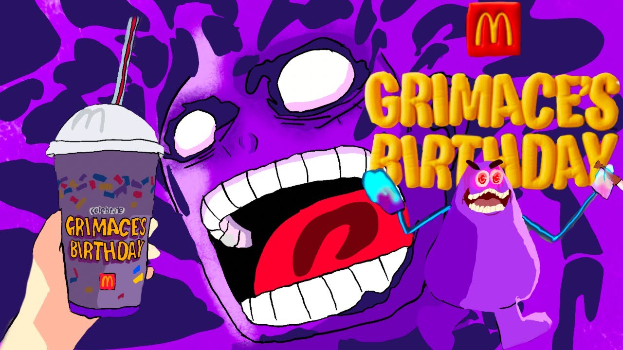 I tried the Grimace Shake | Animation Meme - YouTube