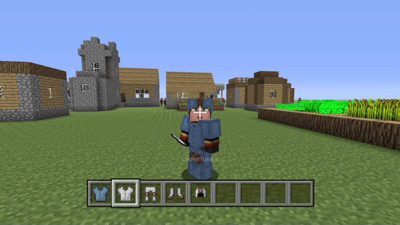 Minecraft wie man leder Rüstung einfärbt - YouTube