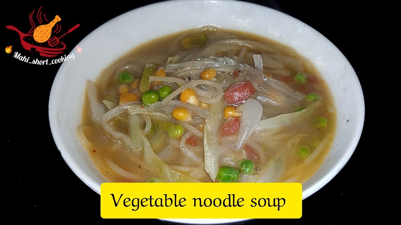 vegetable noodle soup || recipe by Maha asif - YouTube