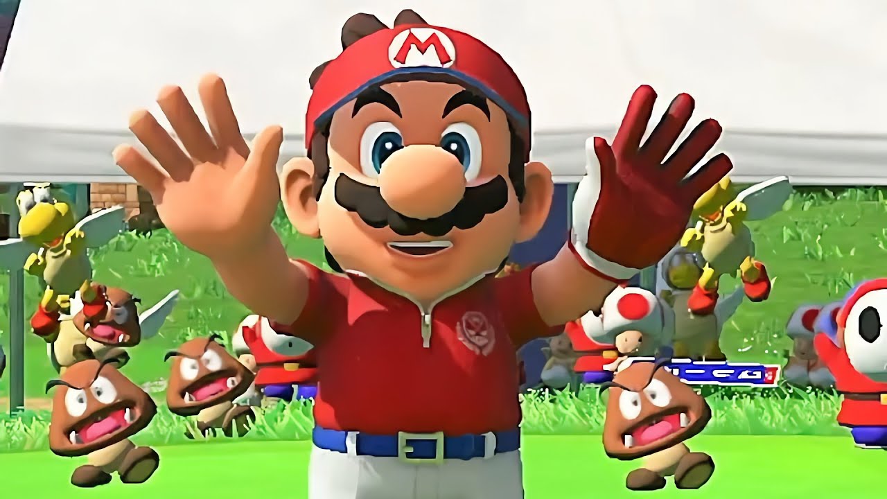Mario Golf Super Rush Mario vs Luigi vs Wario vs Waluigi in Bonny ...