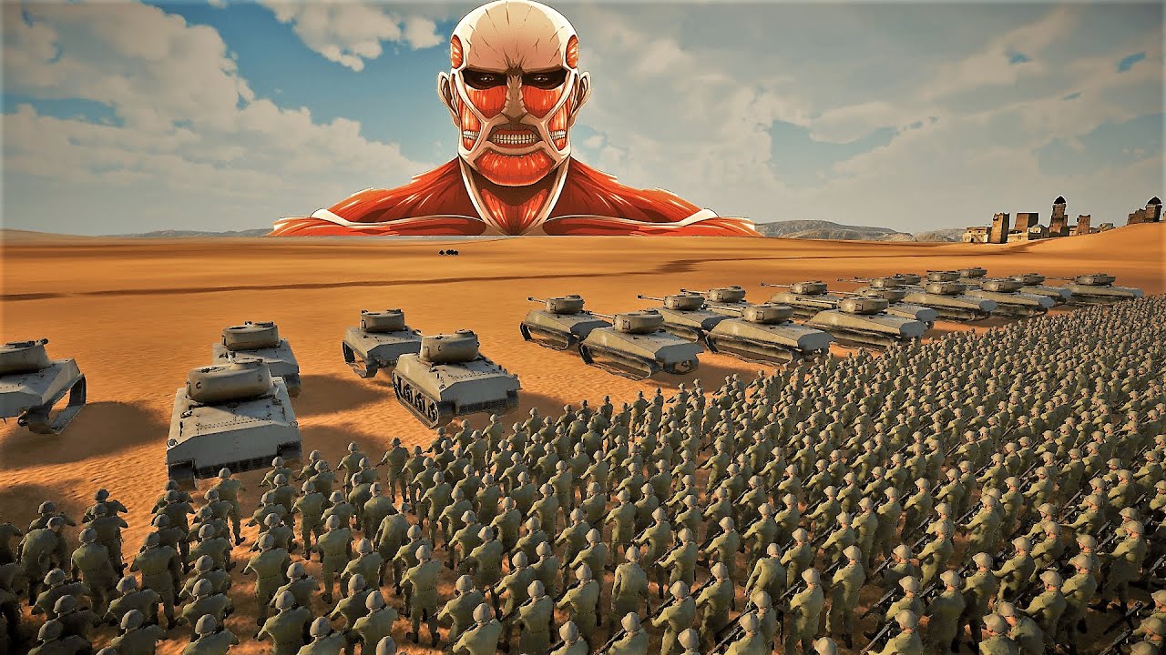 Colossal Titan VS Modern Human Army | Ultimate Epic Battle Simulator 2 ...