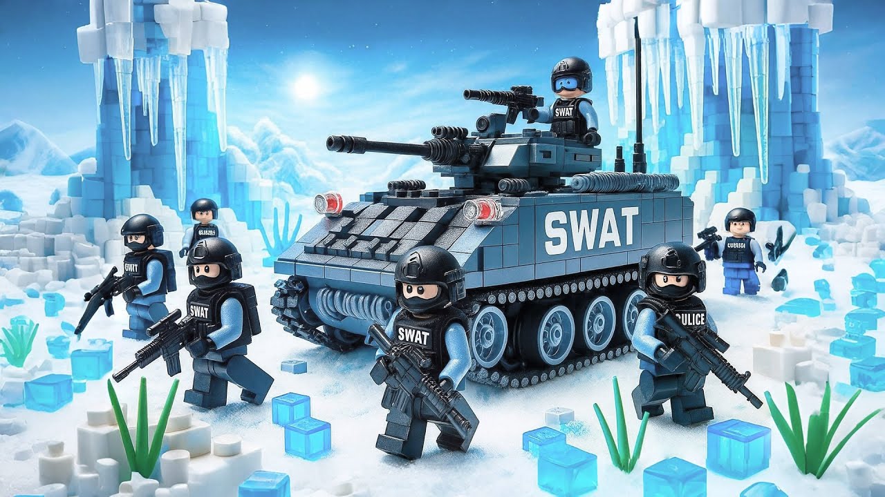 LEGO SWAT: Tank in Arctic Battle - YouTube