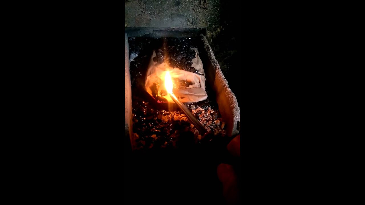 How To Light the coal stove - YouTube