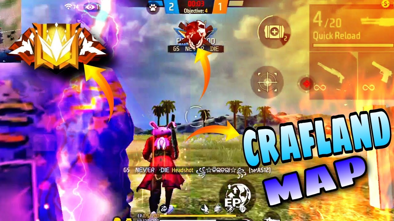 Crefland map game play Garena free fire - YouTube