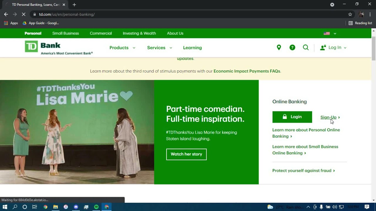How to Enroll for TD Bank | Register TD Bank Account Online | tdbank ...