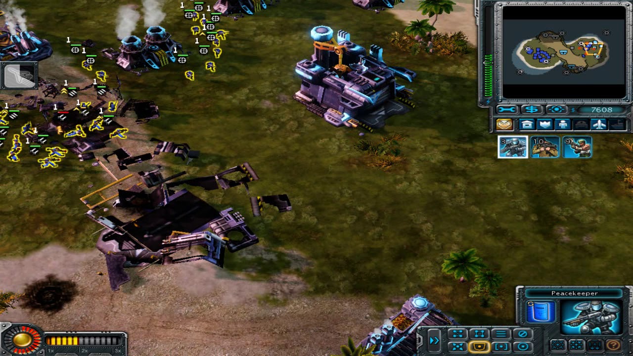 Red Alert 3 mod - Pathfinder combat test - YouTube