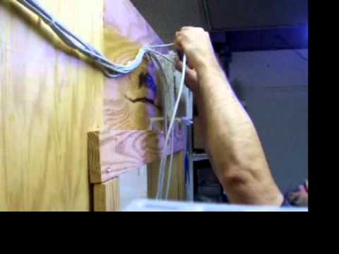 Punch down how to 110 block c clip - YouTube