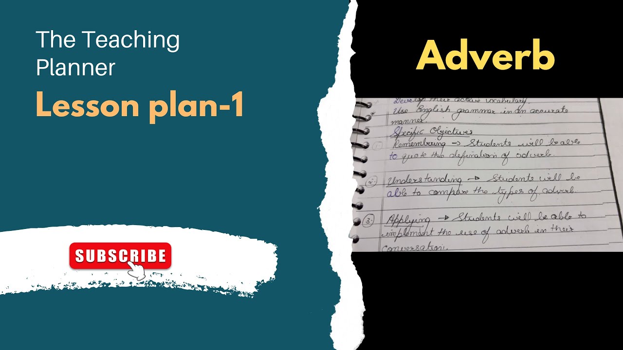 Adverb lesson plan ll The Teaching Planner - YouTube