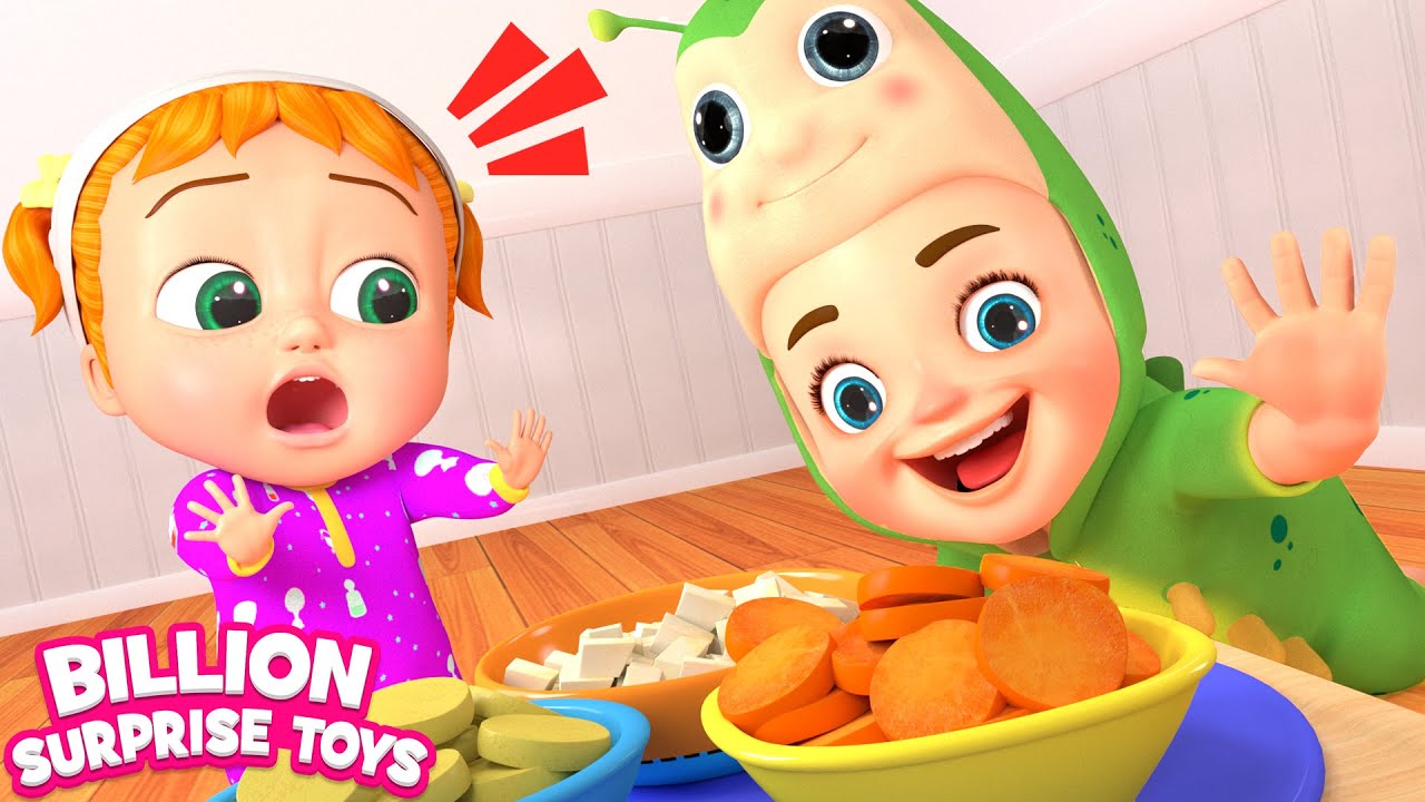 Little Worm Song - BillionSurpriseToys Nursery Rhymes, Kids Songs - YouTube