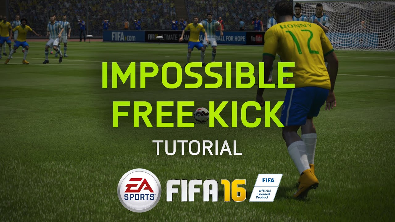 FIFA 15 | Roberto Carlos "Impossible" Free Kick TUTORIAL - YouTube
