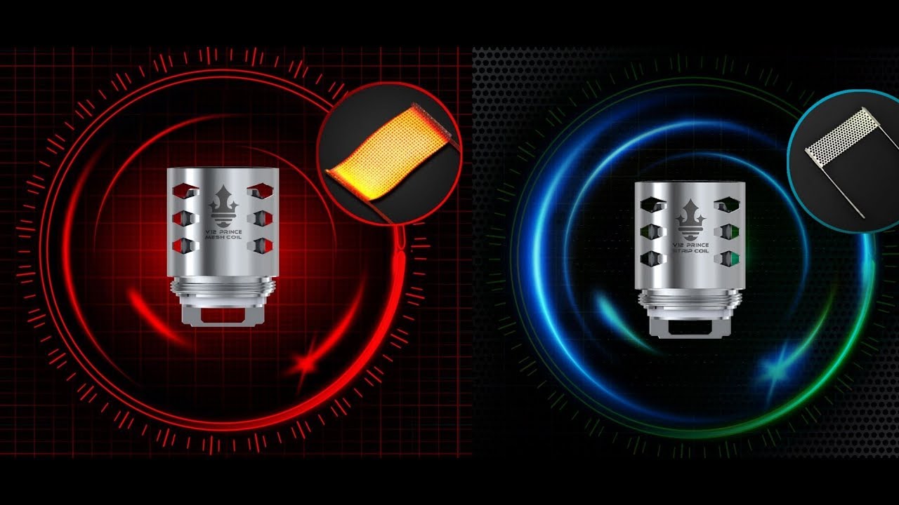 TFV12 Prince Mesh Coil vs Strip Coil "Test" (deutsch) - YouTube