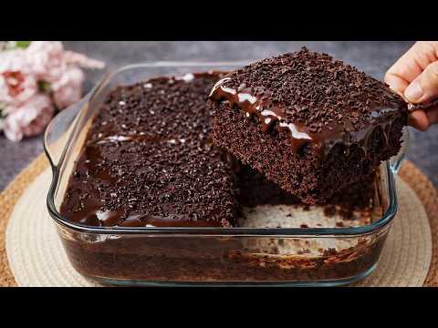 The easiest eggless chocolate cake recipe! super moist and delicious!🍫