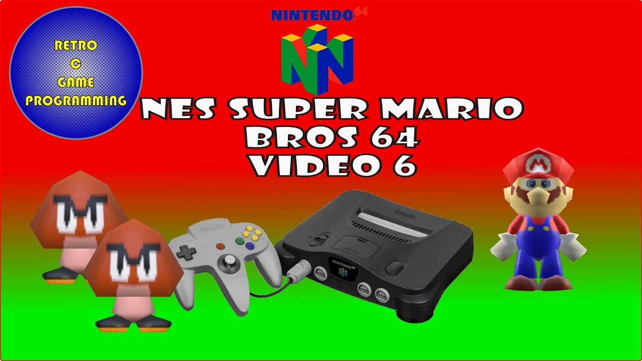 N64 Programming in C - Episode 10 - NES Super Mario Bros Demo - YouTube