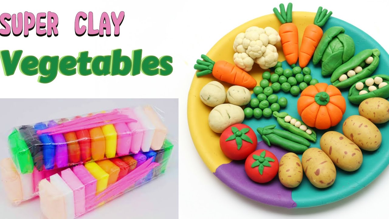DIY Clay Miniature Vegetables | Mini Vegetables Making Tutorial | Super Clay।Manha's Creation ...