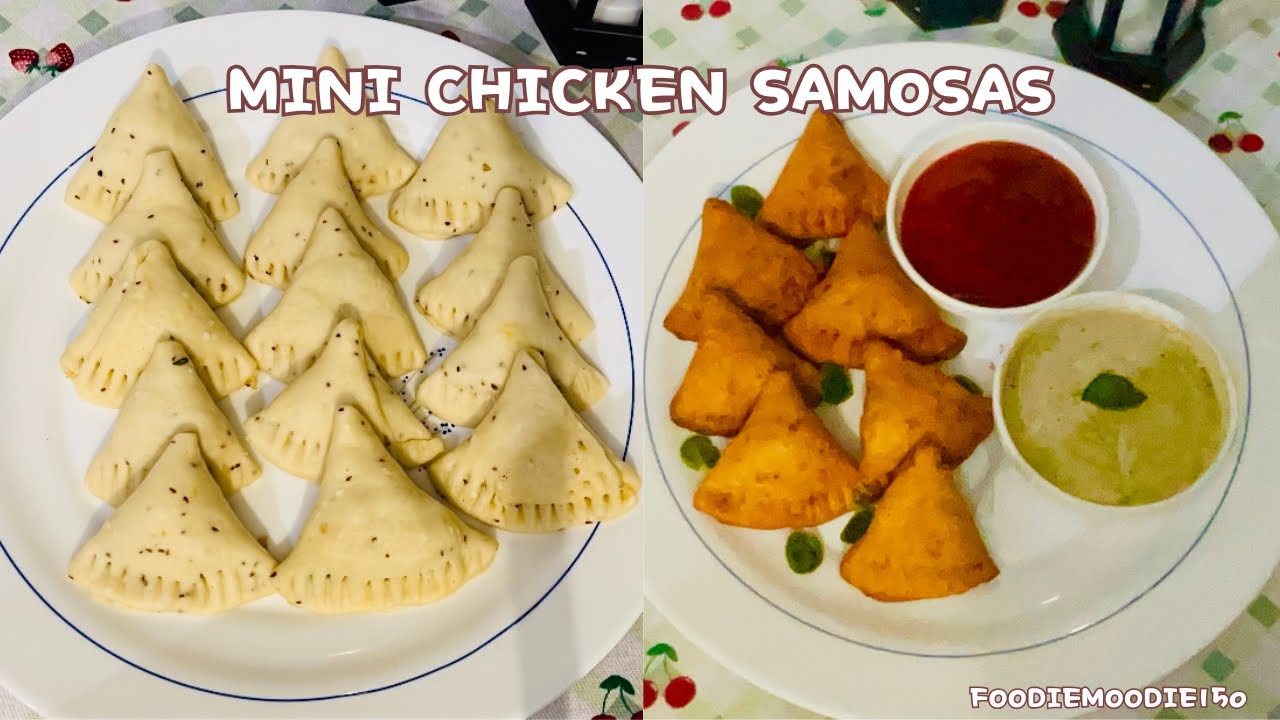 Mini chicken samosas recipe for Ramdan by foodiemoodie - YouTube